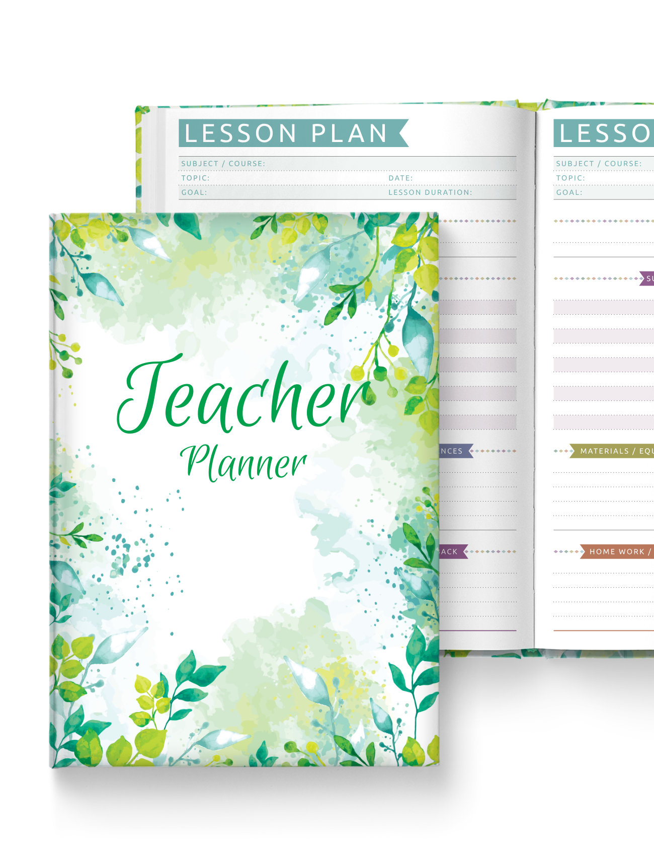 Teacher Planner Hardcover - Casual Style