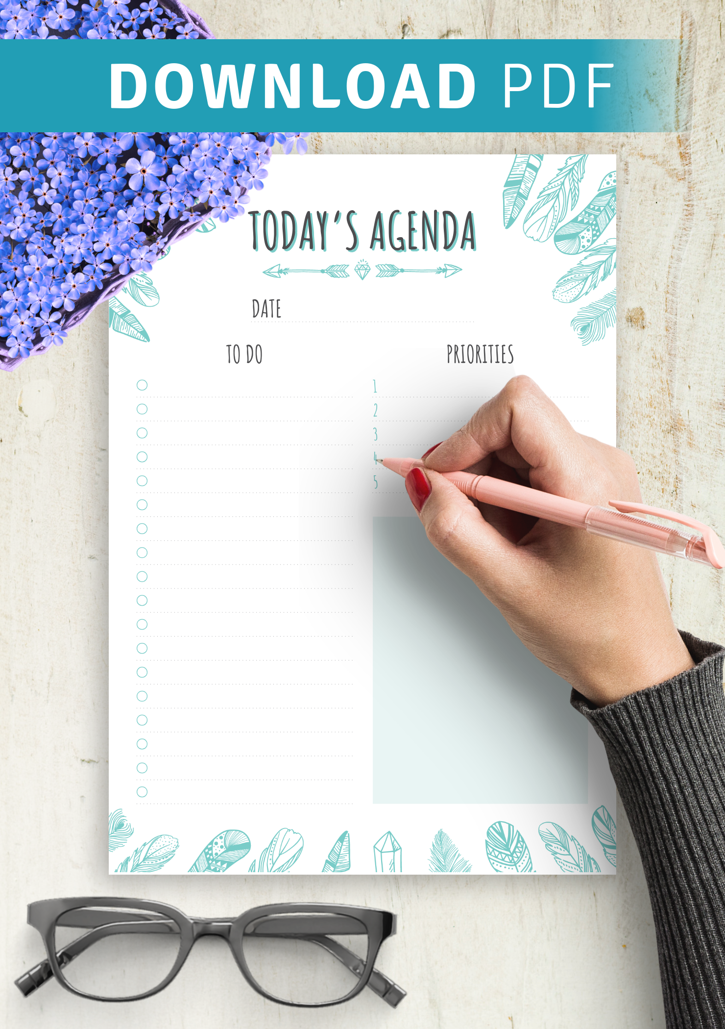 Download Printable Today's Agenda PDF