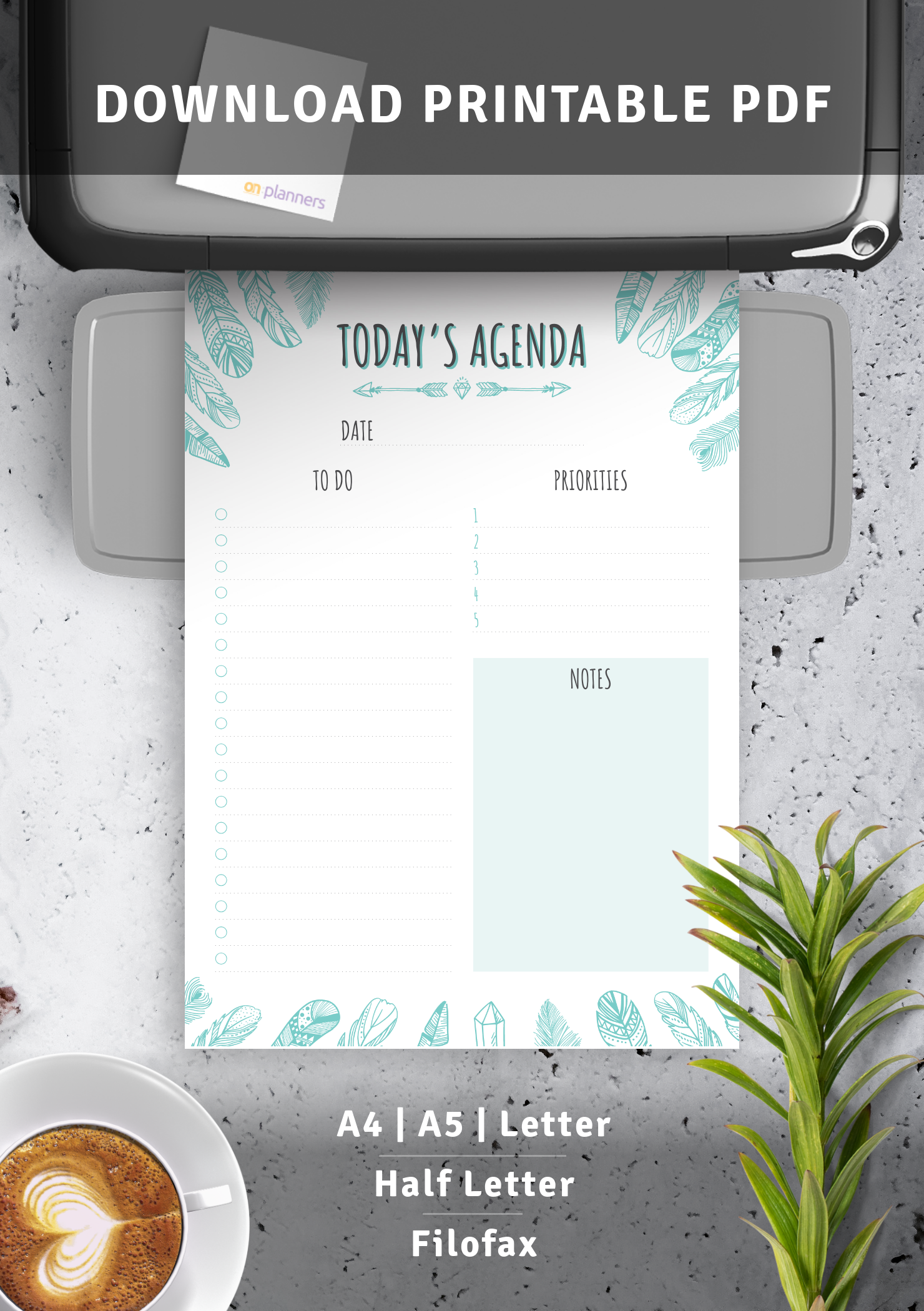 Download Printable Today's Agenda PDF