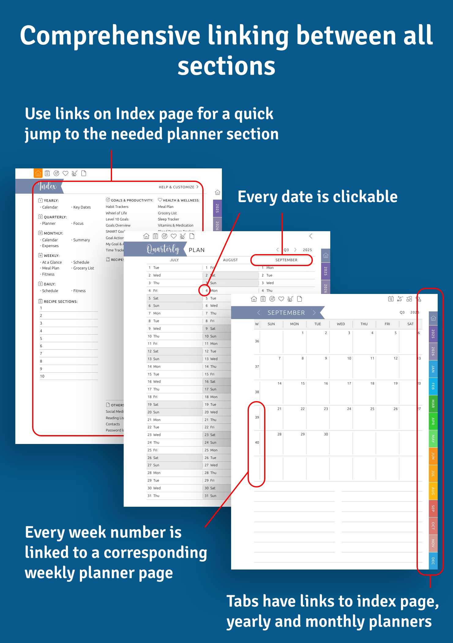 Download reMarkable Health & Fitness Planner Hyperlinked PDF