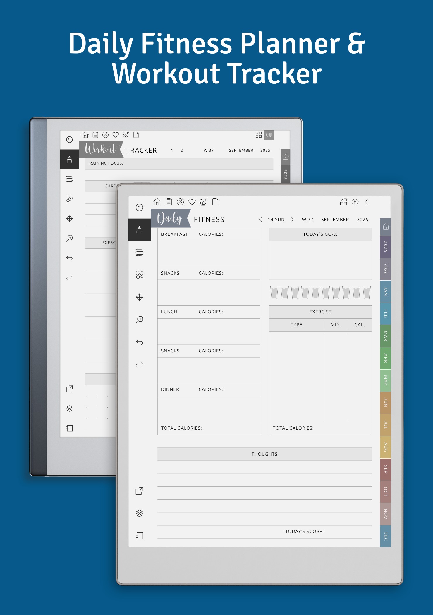 Download reMarkable Health & Fitness Planner Hyperlinked PDF Download reMarkable Health & Fitness Planner Hyperlinked PDF