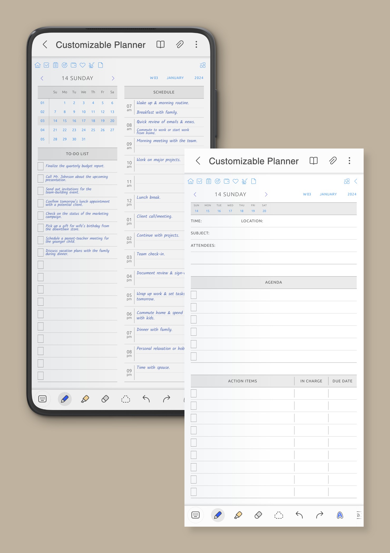Download Digital Planner for Phone: Samsung, Android, iPhone