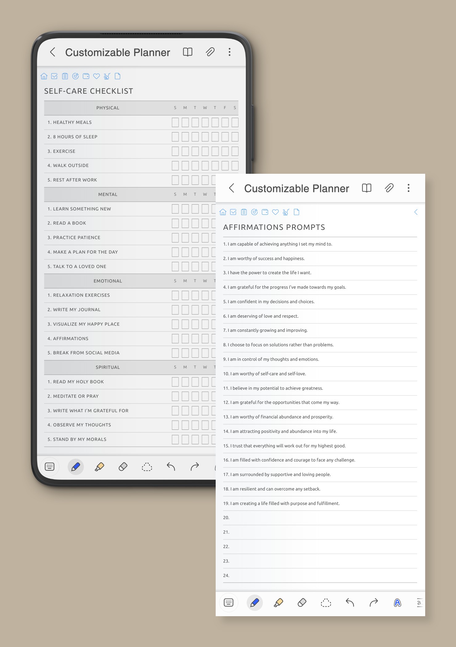Download Digital Planner for Phone: Samsung, Android, iPhone