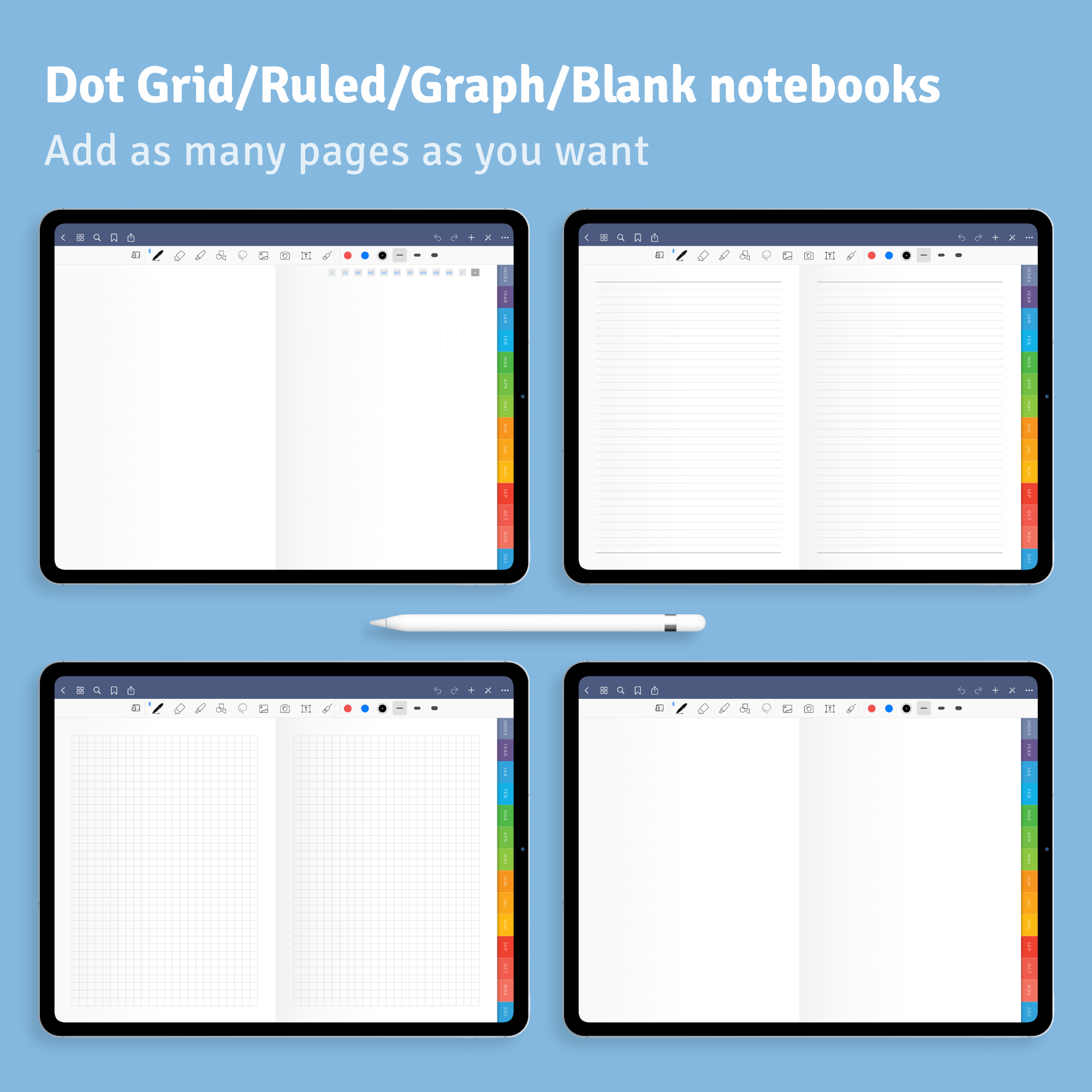 Download Ultimate Undated Digital Planner for iPad, Android Tablets