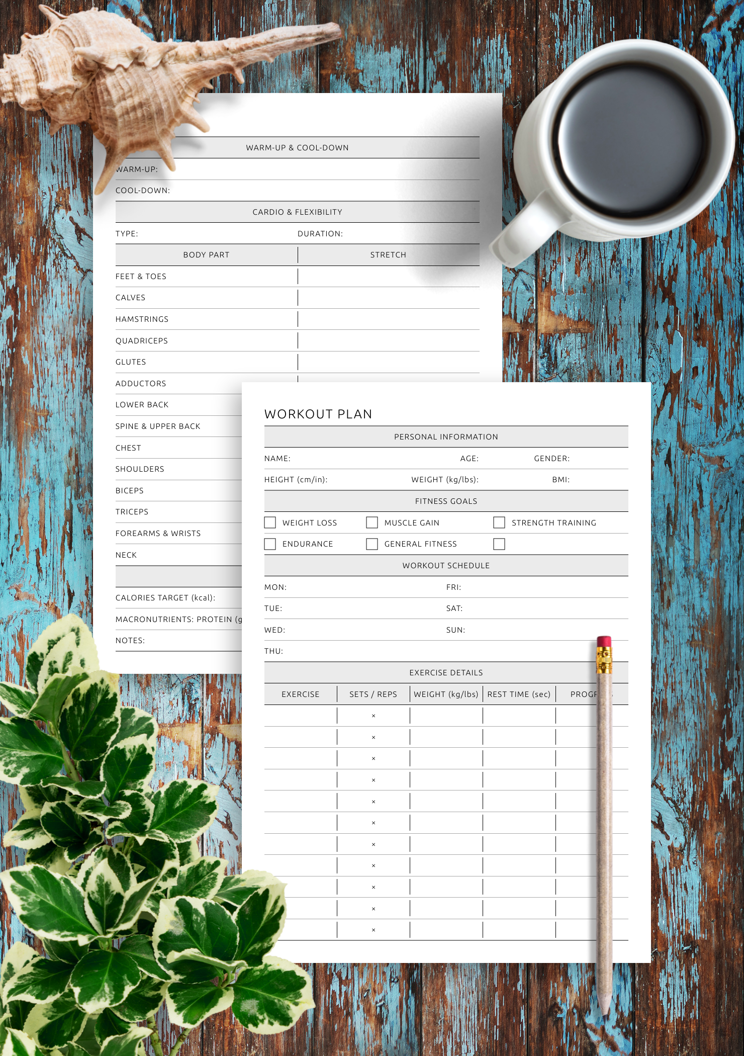 Ultimate Workout Planner – Schedule, Track & Stay Consistent
