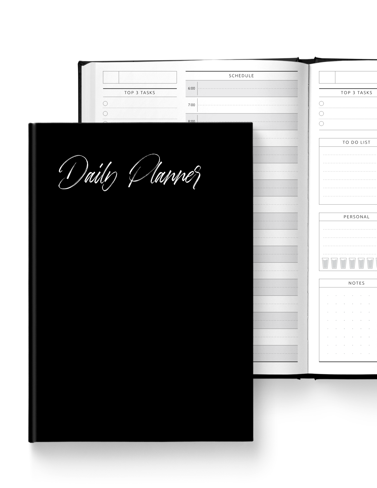 Download Printable Undated Daily Planner Hardcover - Original Style PDF