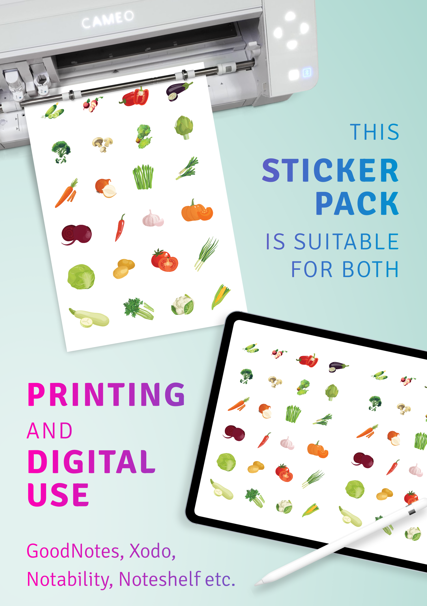 Download Vegetable-inspired Sticker Pack PNG
