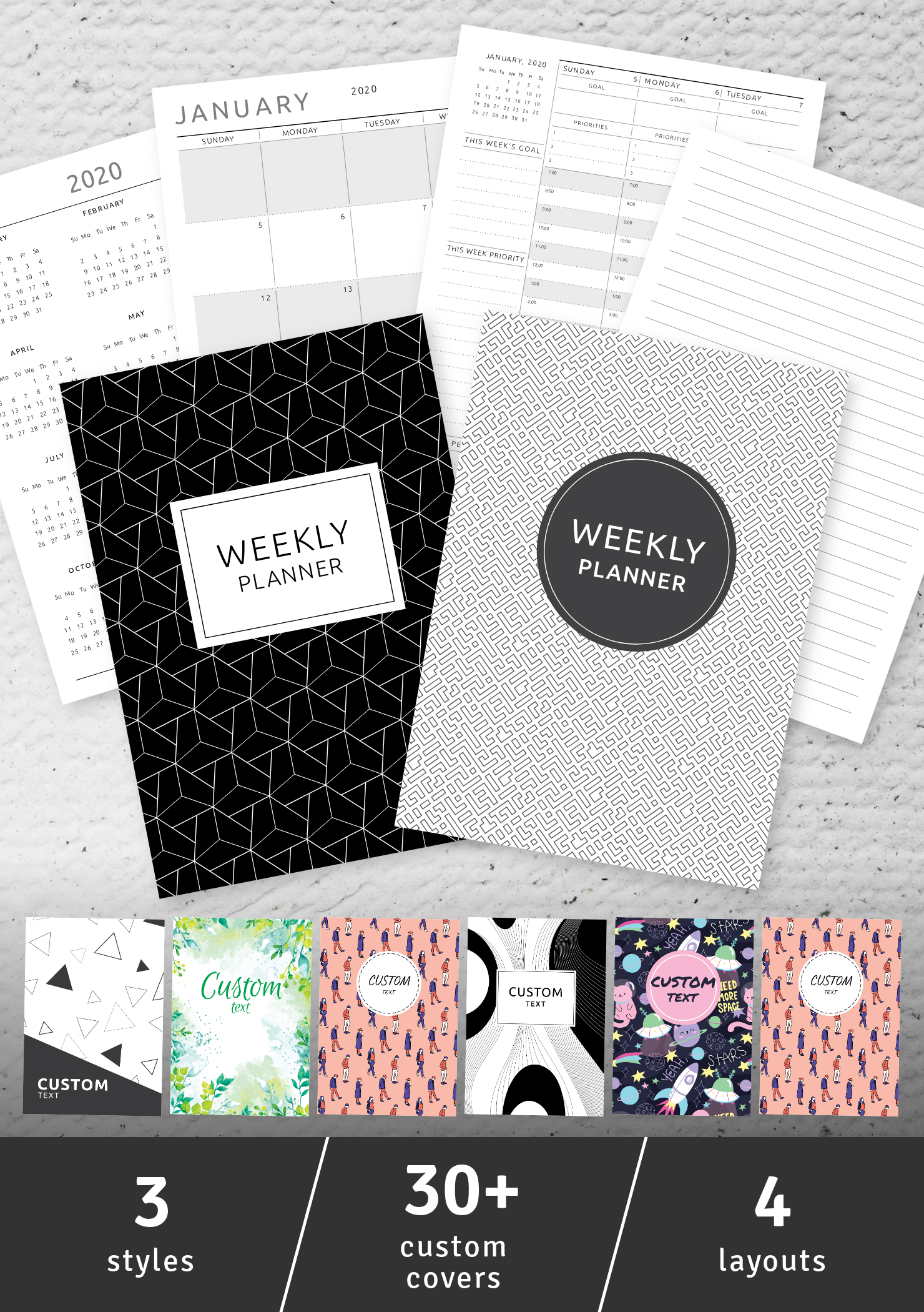 Download Printable Weekly Planner - Original Style PDF
