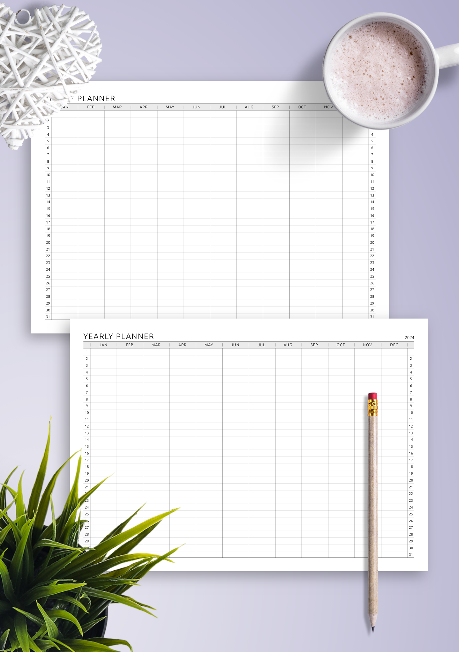 Download Printable 2025 Yearly Planner PDF