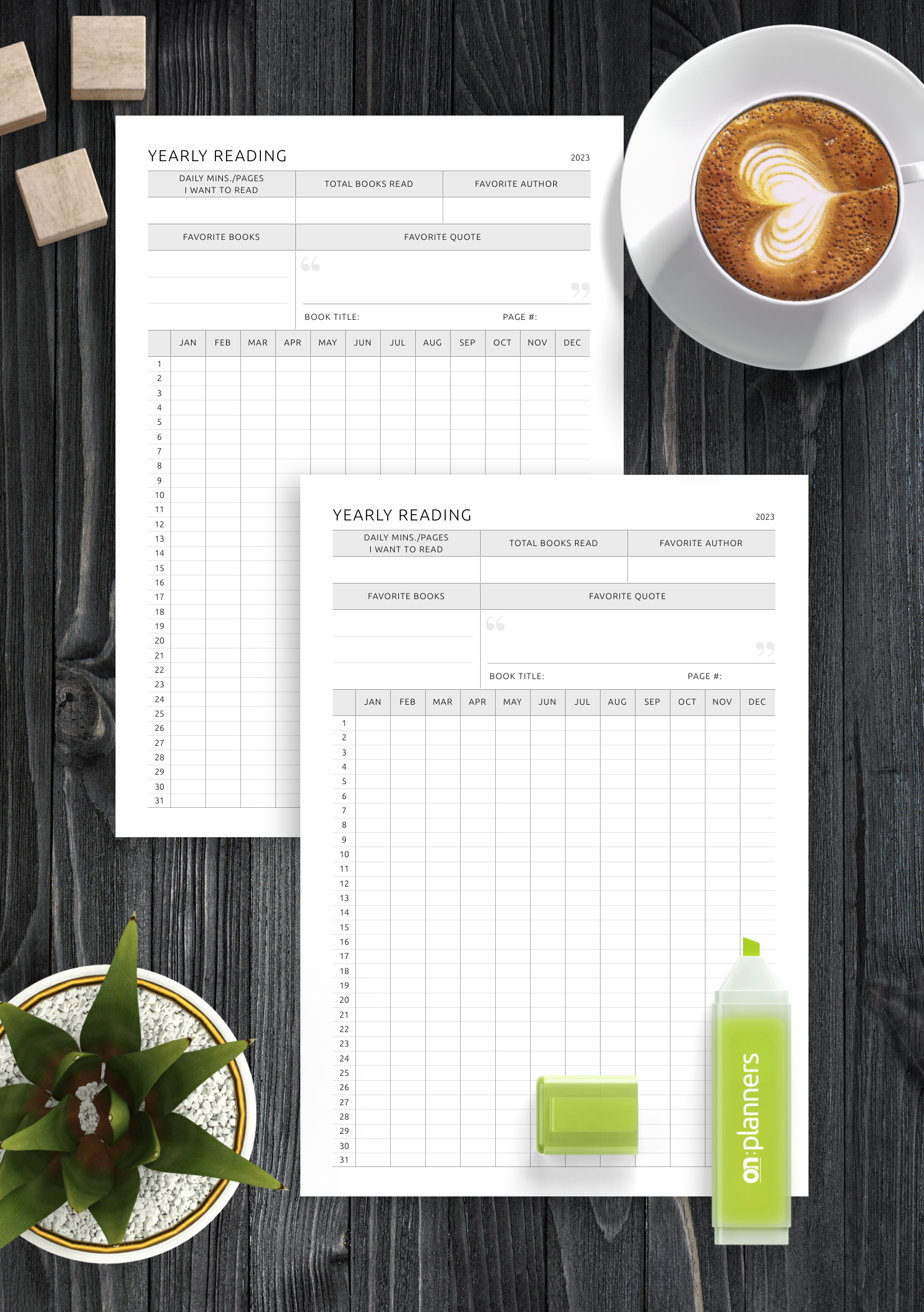 Download Printable Yearly Reading PDF