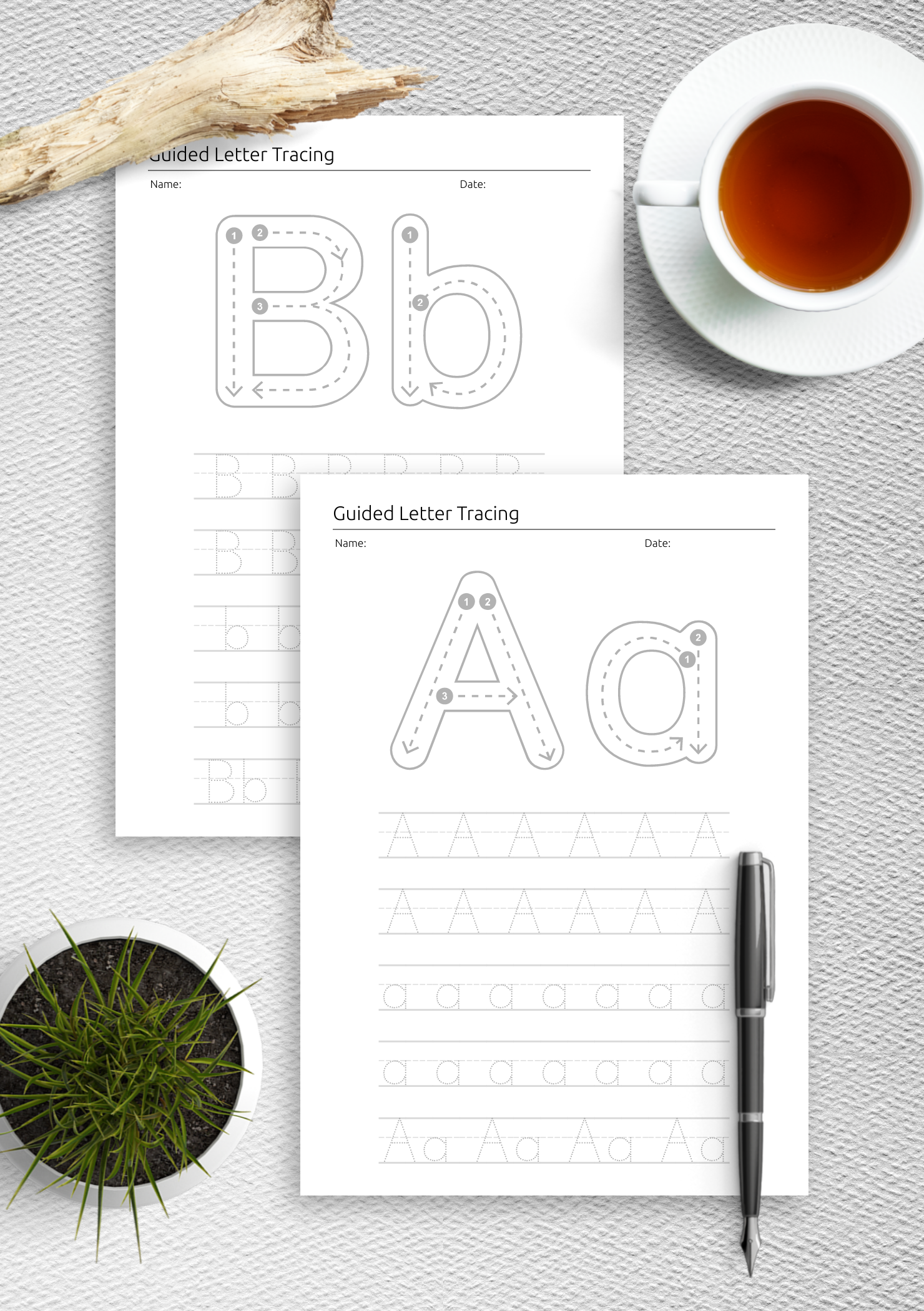 Download A-Z Guided Letter Tracing Pack for Kids Printable PDF